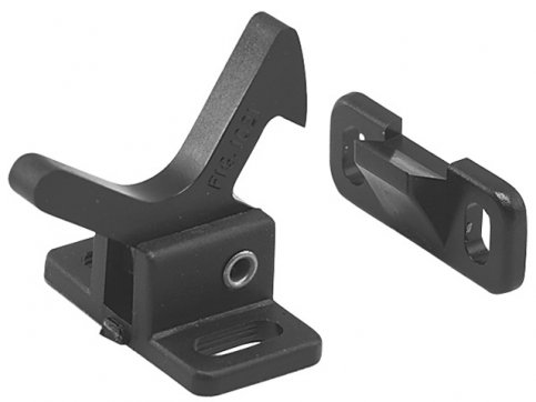 Elbow Catch, Black Plastic 2 Pack - Budget Marine