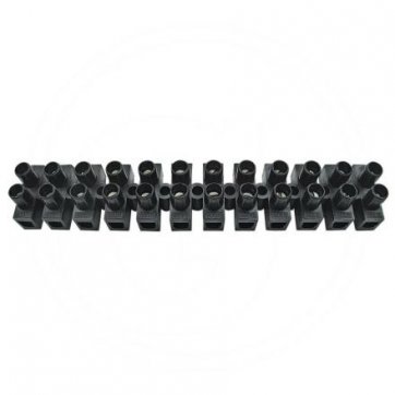 Wire Splice Block, 16sqmm 5ga 12/Strip Black - Budget Marine