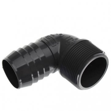 Elbow, Male Thread:1.25 Hose:1.25 PVC - Budget Marine