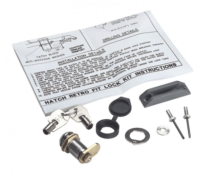 Hatch Lock & Key Kit Retrofit - Budget Marine