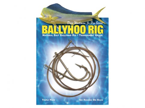 Rig, Ballyhoo 6/0 with Bronze Wire Leader 3 Pack - Budget Marine