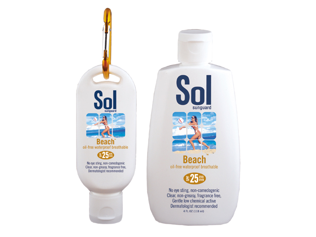 Sunblock, Beach SPF25 1.5oz with Carabiner - Budget Marine