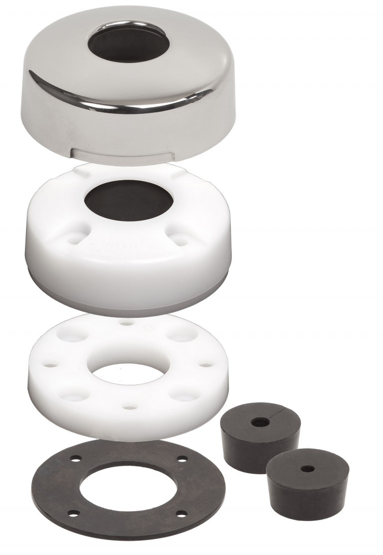 Thru-Deck, Cable-Sealing Clam Medium Stainless Steel Cover Nylon ...