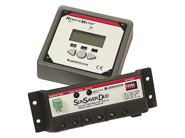 Solar Controller, Sunsaver Duo 25A 12V with Display - Budget Marine