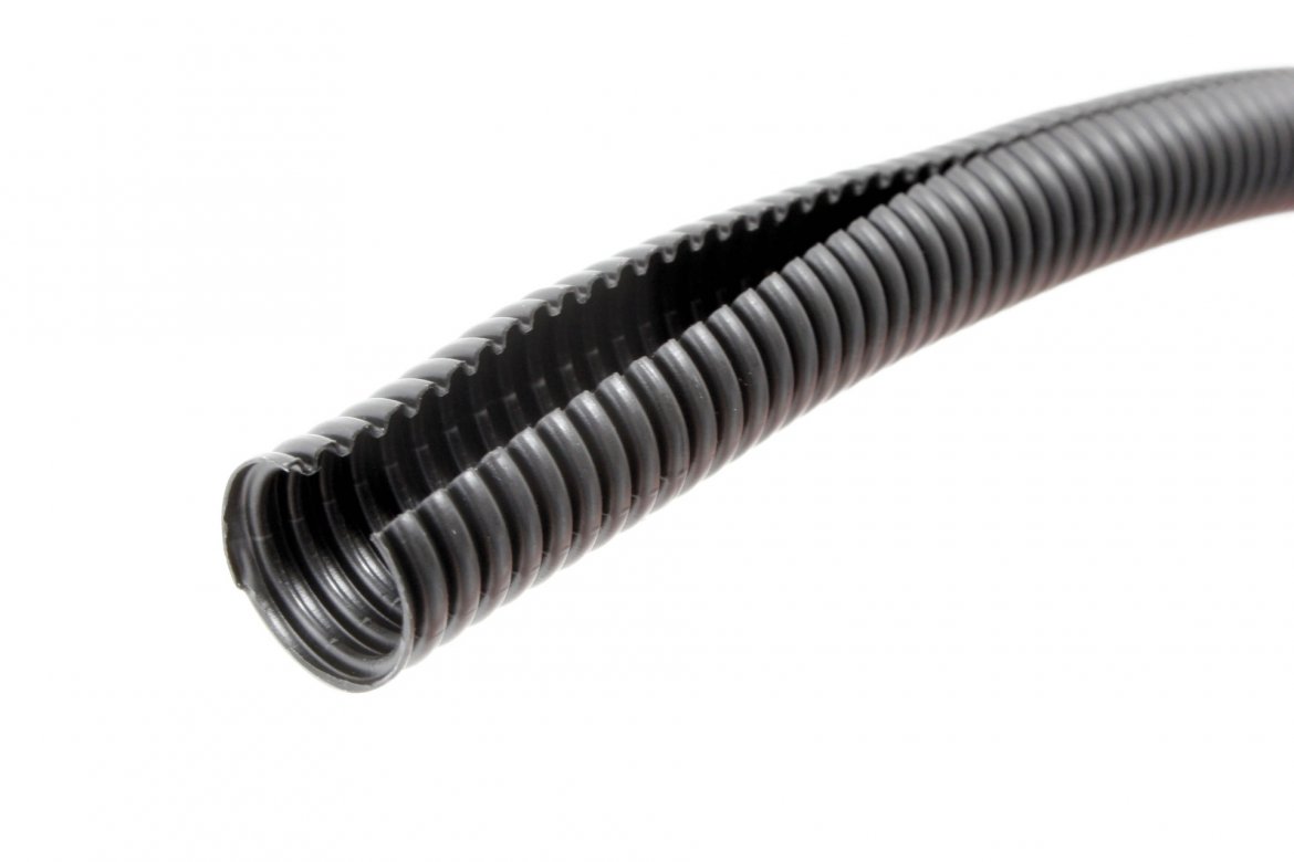 Split Conduit, Ø:1.5" Flame Resistant Corrugate-Type per Foot - Budget ...