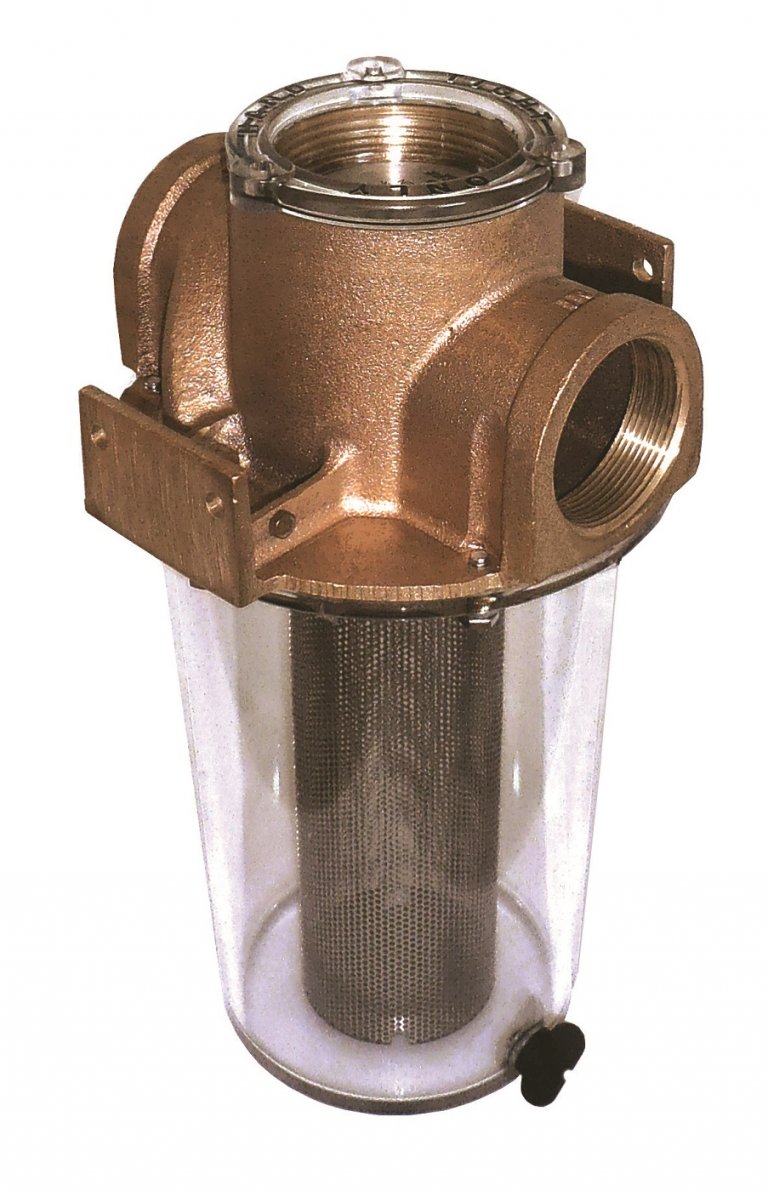 Strainer, Raw-Water Bronze Port:2" 304 Stainless Steel Basket - Budget ...
