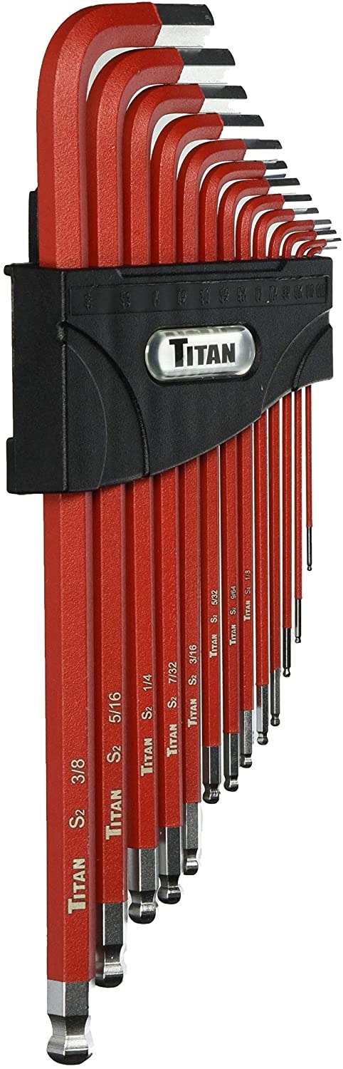 Hex Key Set, Ball End Extra Long SAE 13Pcs - Budget Marine