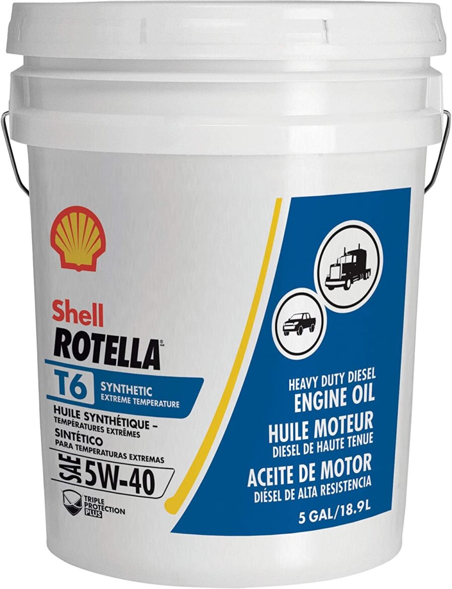 Motor Oil, SAE:5W-40 Rotella T6 5Gal Pail - Budget Marine